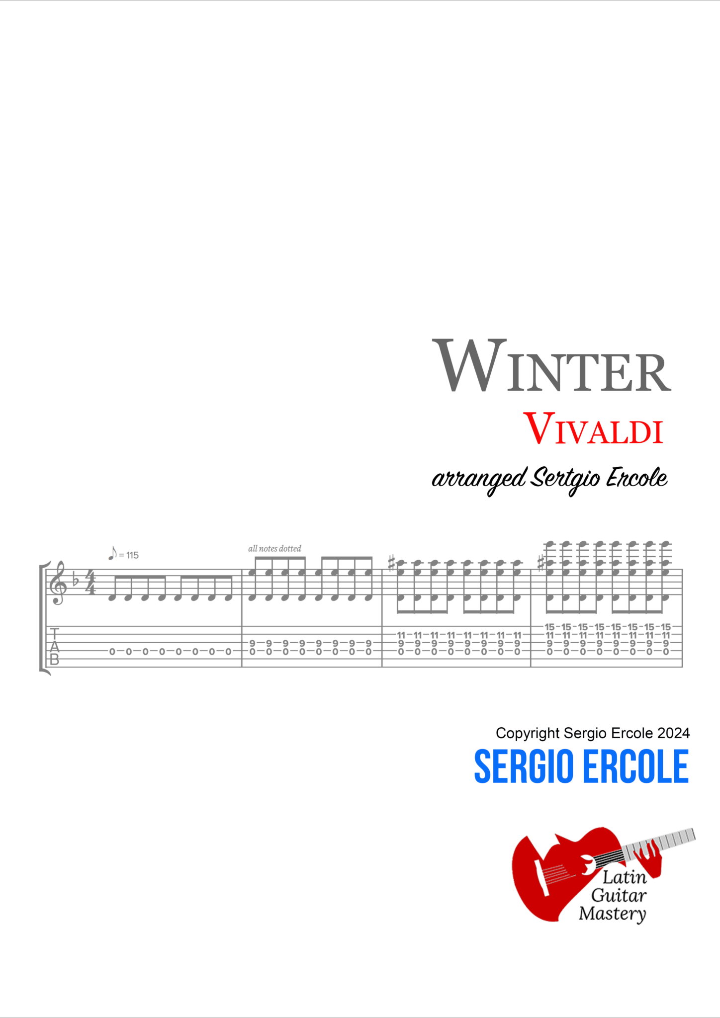 Winter by Vivaldi – Latin Guitar Mastery